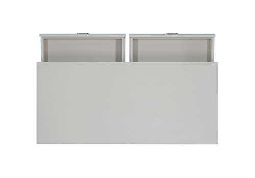 Linon Grey 2-Drawer Writing Jaycee Desk