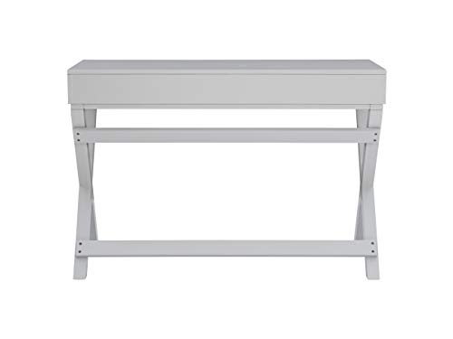 Linon Grey 2-Drawer Writing Jaycee Desk