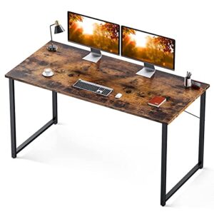 coleshome 47 inch computer desk, modern simple style desk for home office, study student writing desk,vintage