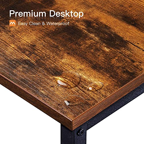 Coleshome 47 Inch Computer Desk, Modern Simple Style Desk for Home Office, Study Student Writing Desk,Vintage