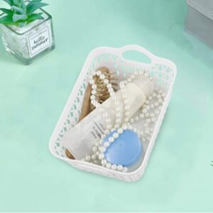 Tstorage Mini Desktop Basket Tray, Plastic Storage Tray Basket with Handles, 12 Packs, F