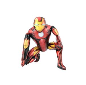 bcd-pro superhero iron man 3d stand airwalker balloons medium size for kid toddler birthday decorations