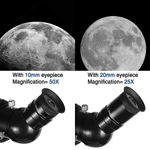 OYS Telescope for Kids Adults Astronomy Beginners, 80mm Aperture 500mm AZ Mount, Astronomical Refractor Travel Telescope with Tripod and Phone Adapter to Observe Moon and Planet