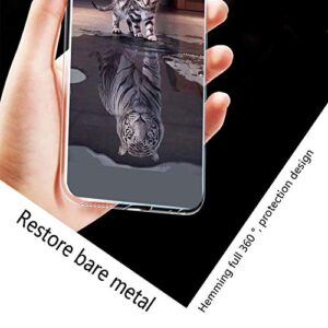 Case for Oukitel WP8 Pro 6.49 Inch, with [2 x Tempered Glass Screen Protector] KJYF Clear Soft TPU + Hard PC Ultra-Clear Anti-Scratch Anti-Yellow Case for Oukitel WP8 Pro - Cat or Tiger