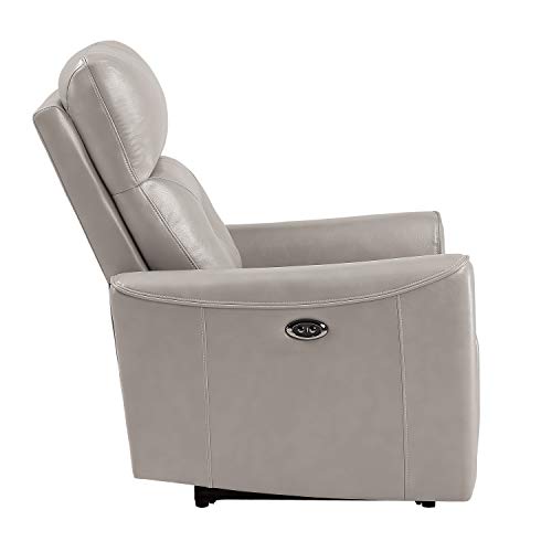 Lexicon Edelweiss Power Double Reclining Loveseat, Light Gray