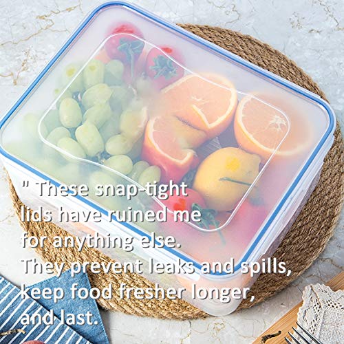 Mengico Food Storage Containers Meal Prep Container Airtight Food Storage Containers Plastic Food Containers With Lids Lunch Containers[8 Pack, 73 Ounce]