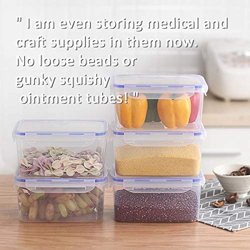 Mengico Food Storage Containers Meal Prep Container Airtight Food Storage Containers Plastic Food Containers With Lids Lunch Containers[8 Pack, 73 Ounce]