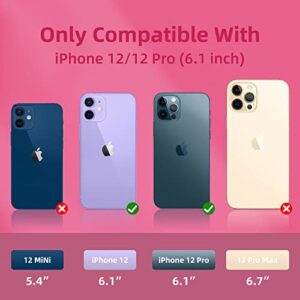 K TOMOTO Compatible with iPhone 12 Case/iPhone 12 Pro Phone Case 6.1 Inch (2020), [Silky and Soft Touch Series] Premium Liquid Silicone Gel Rubber Full-Body Protective Cover, Hot Pink