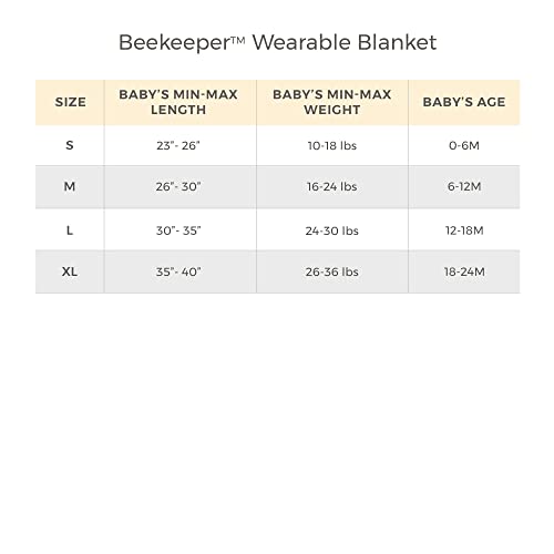 Burt's Bees Baby unisex baby Beekeeper Blanket, 100% Organic Cotton, Swaddle Transition Sleeping Bag Wearable Blanket, Quilted Grey Rugby, Large US