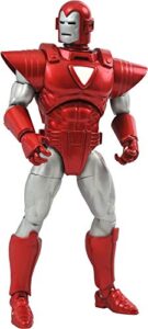 diamond select toys marvel select: silver centurion iron man action figure, multicolor