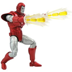 DIAMOND SELECT TOYS Marvel Select: Silver Centurion Iron Man Action Figure, Multicolor