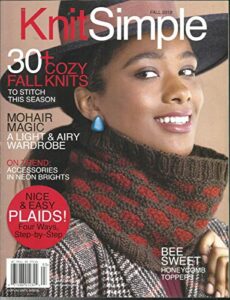 knit simple magazine, 30+ cozy fall knits * mohair magic fall, 2019