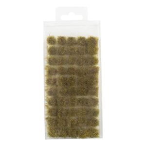 War World Scenics Self Adhesive Static Grass Tufts x 100 – Dead, 10mm – Model Railway Wargame Scenery Railroad Modelling Diorama Miniature Hobby Tabletop