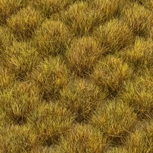 War World Scenics Self Adhesive Static Grass Tufts x 100 – Dead, 10mm – Model Railway Wargame Scenery Railroad Modelling Diorama Miniature Hobby Tabletop