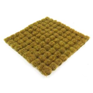 War World Scenics Self Adhesive Static Grass Tufts x 100 – Dead, 10mm – Model Railway Wargame Scenery Railroad Modelling Diorama Miniature Hobby Tabletop