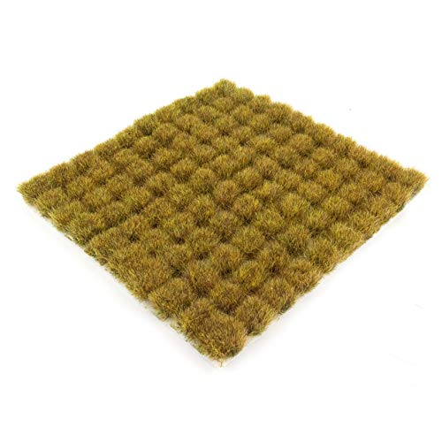 War World Scenics Self Adhesive Static Grass Tufts x 100 – Dead, 10mm – Model Railway Wargame Scenery Railroad Modelling Diorama Miniature Hobby Tabletop