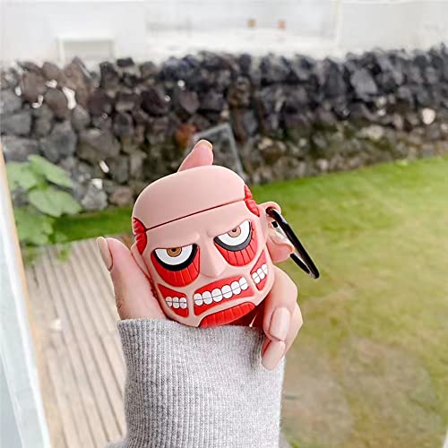 Compatible with airpod 1 & 2 ,New 3D Cute Cartoon airpod case, Stylish Designer Skin, Very Suitable Teenagers, Children, Boys Girls(Colossal -51)