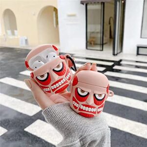 Compatible with airpod 1 & 2 ,New 3D Cute Cartoon airpod case, Stylish Designer Skin, Very Suitable Teenagers, Children, Boys Girls(Colossal -51)