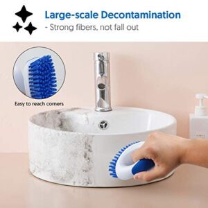 Scrub Brushes for Cleaning Shower,EXEGO Stiff Bristles Brush Cleaning Brushes for Household Use Heavy Duty Bathroom Shower Scrubbing Brush for Cleaning Shower,Bathroom,Floor,Tub,Tile,Kitchen (2 Pack)