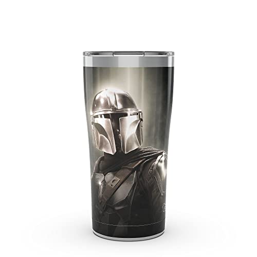 Tervis Triple Walled Star Wars - The Mandalorian - Chrome Insulated Tumbler Cup Keeps Drinks Cold & Hot, 20oz, Stainless Steel