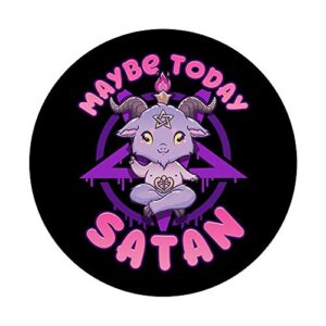 Maybe Today Satan I Anime Pastel Goth Baphomet PopSockets PopGrip: Swappable Grip for Phones & Tablets