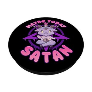 Maybe Today Satan I Anime Pastel Goth Baphomet PopSockets PopGrip: Swappable Grip for Phones & Tablets