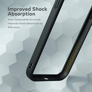 RhinoShield Bumper Case Compatible with [iPhone 12 Pro Max] | CrashGuard NX - Shock Absorbent Slim Design Protective Cover 3.5M / 11ft Drop Protection - Black