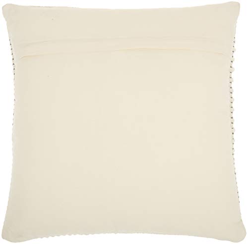 Mina Victory Holiday Xmas Tree Loops Ivory/Grey 20"X20" Throw Pillow