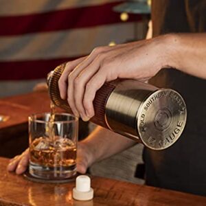 12 Gauge Patriotic Whiskey Decanter for Liquor Scotch Bourbon