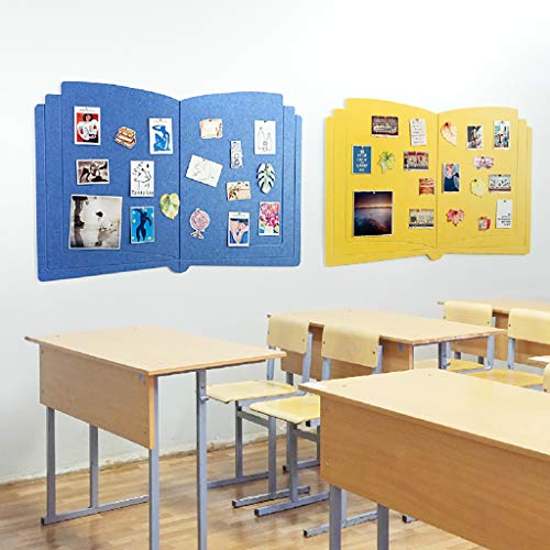 Book-Shaped Felt Board, School Classroom Decoration, Cultural Wall Kindergarten Cork Board Work Display Board.