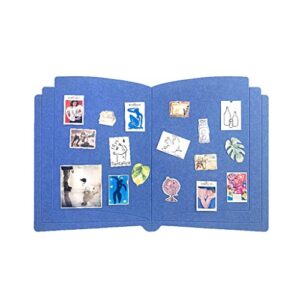 Book-Shaped Felt Board, School Classroom Decoration, Cultural Wall Kindergarten Cork Board Work Display Board.