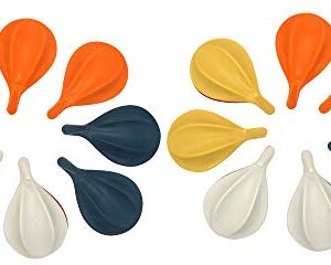 Gullor HW032 Medium Utility Hooks, 16 Hooks, Strong Non-Marking Plastic Punch-Free Waterproof, Colored Hot-air Balloon Shape