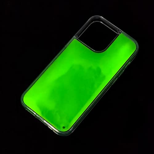 Losin Fluorescent Case Compatible with iPhone 12 Mini 5.4 inch Quicksand Case Luxury Glow in The Darkness Noctiluncent Liquid Luminous Sand Hard PC + Soft TPU Fluorescent Case for Women and Girls