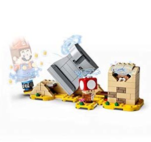 Lego Super Mario: Monty Mole & Super Mushroom Expansion Set - 163 Piece Building Kit - Lego, #40414, Ages 7+