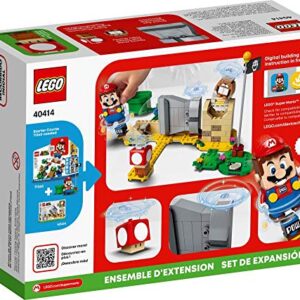 Lego Super Mario: Monty Mole & Super Mushroom Expansion Set - 163 Piece Building Kit - Lego, #40414, Ages 7+