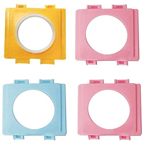 WEISHENG 4 Pieces Hamster Cage Connection Board Metro Cage Replacement Tube Connector Stretch Resistant Flexible Connection Accessories for Small Pets 5.5 cm / 2.17 inch