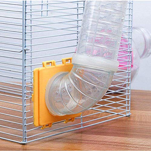 WEISHENG 4 Pieces Hamster Cage Connection Board Metro Cage Replacement Tube Connector Stretch Resistant Flexible Connection Accessories for Small Pets 5.5 cm / 2.17 inch