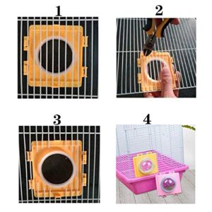 WEISHENG 4 Pieces Hamster Cage Connection Board Metro Cage Replacement Tube Connector Stretch Resistant Flexible Connection Accessories for Small Pets 5.5 cm / 2.17 inch