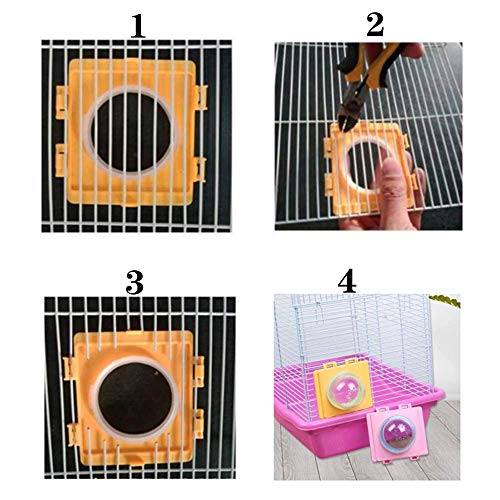 WEISHENG 4 Pieces Hamster Cage Connection Board Metro Cage Replacement Tube Connector Stretch Resistant Flexible Connection Accessories for Small Pets 5.5 cm / 2.17 inch