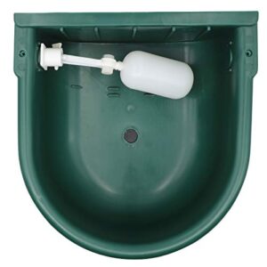 nomal Automatic Water Bowl, Plastic Water Dispenser with Float Valve and Drain Plug for Dog Cattle Sheep Pigs Horse