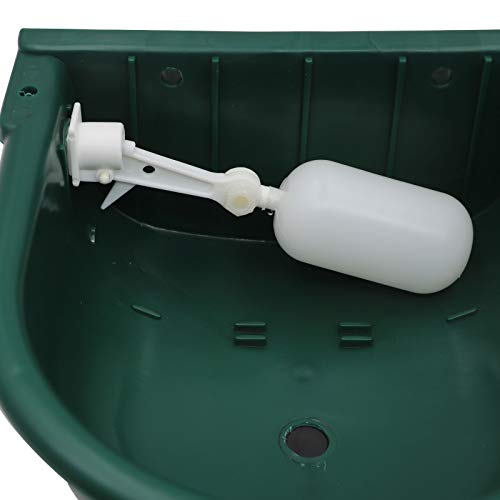 nomal Automatic Water Bowl, Plastic Water Dispenser with Float Valve and Drain Plug for Dog Cattle Sheep Pigs Horse