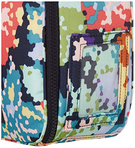 Vera Bradley Women's Recycled Lighten Up ReActive Lunch Bunch Lunch Bag, Happy Blooms Cross-Stitch, One Size