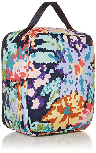 Vera Bradley Women's Recycled Lighten Up ReActive Lunch Bunch Lunch Bag, Happy Blooms Cross-Stitch, One Size