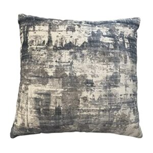 Noori Rug 1 Throw Pillow, 20x20x4, Silver