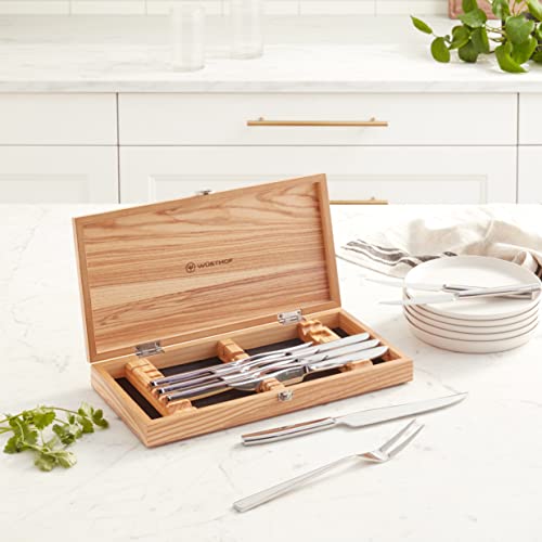 Wüsthof 10-Piece Stainless Steak and Carving Knife Set