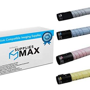 SuppliesMAX Compatible Replacement for Muratec MFX-C4590/MFX-C5590 Toner Cartridge Combo Pack (BK/C/M/Y) (TS-5590BCMY)