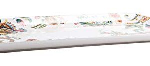 Bico Protea Cynaroides Ceramic 18 inch Rectangular Serving Platter, Microwave & Dishwasher Safe