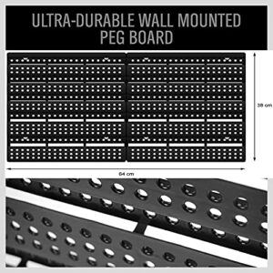 30 Bins Wall Mounted Storage Bin Parts Rack, Wall Mounted Screw Organizer Tool Container for Nuts, Bolts, Screws, Nails, Beads, Buttons, Other Small Parts