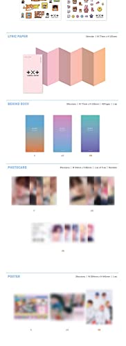 TXT Minisode 1 : Blue Hour 3rd Mini Album R Version CD+128p PhotoBook+2p Sticker+Lyric Paper+43p Behind Book+1p PhotoCard+1p PostCard+Tracking Sealed