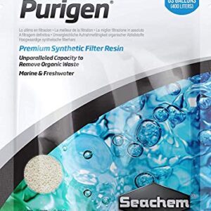 Pet Faves Seachem Purigen Organic Ultimate Filtration Resin 100ml (3 Pack) - Aquarium Fish Tank Filter Media for Freshwater & Saltwater with 10ct pet wipes